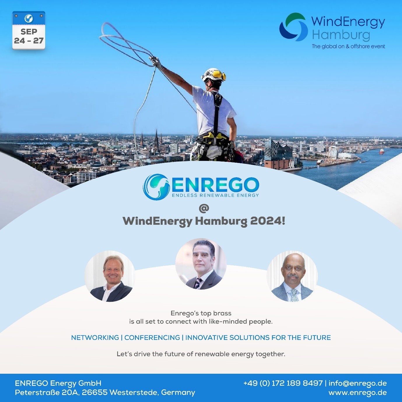 ENREGO Energy Reflects on Networking Success at WindEnergy Hamburg 2024 - Enrego